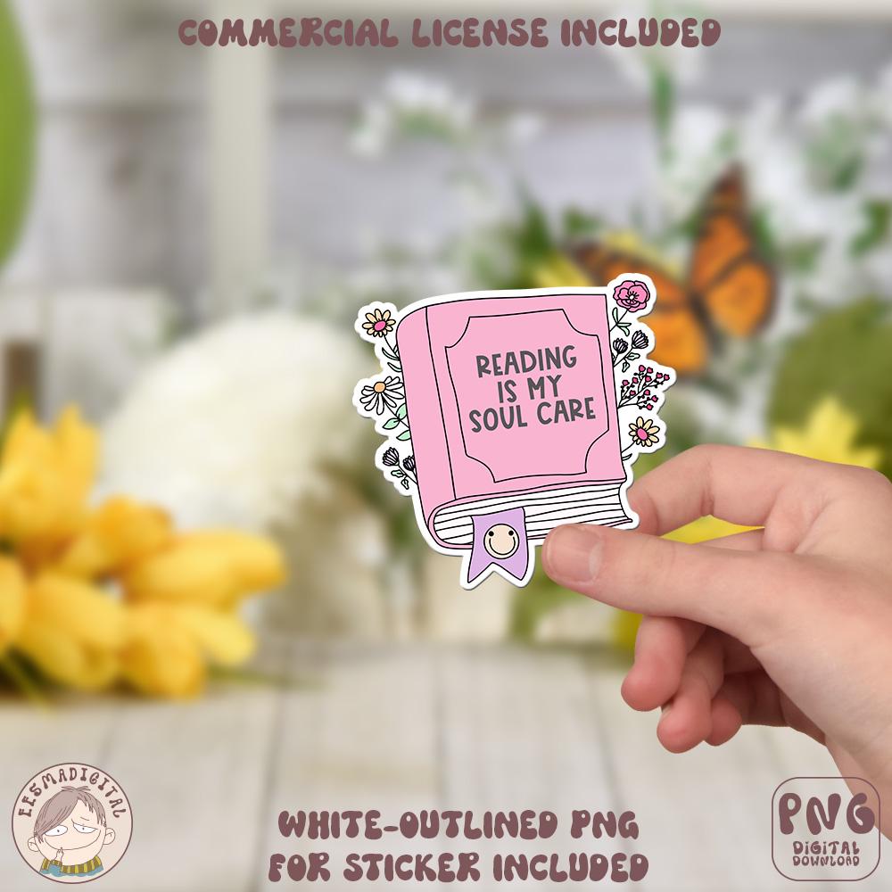 Bookish Png Bundle, Cute Trendy Bookish Clipart, Kindle Sticker Design ...