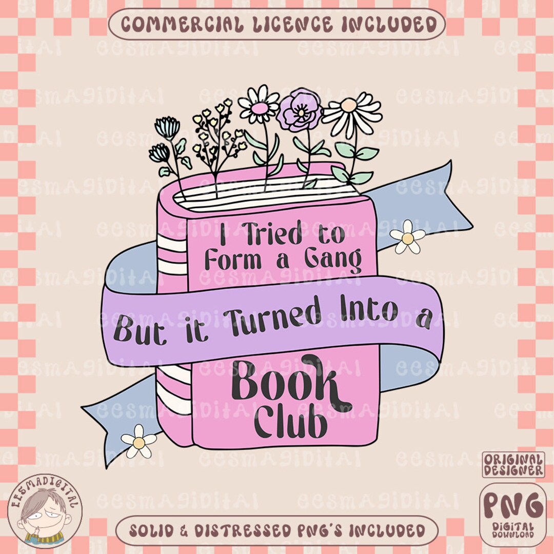 Funny Book Club Png, Reading Png, Book Quotes Png, Book Lover Png ...