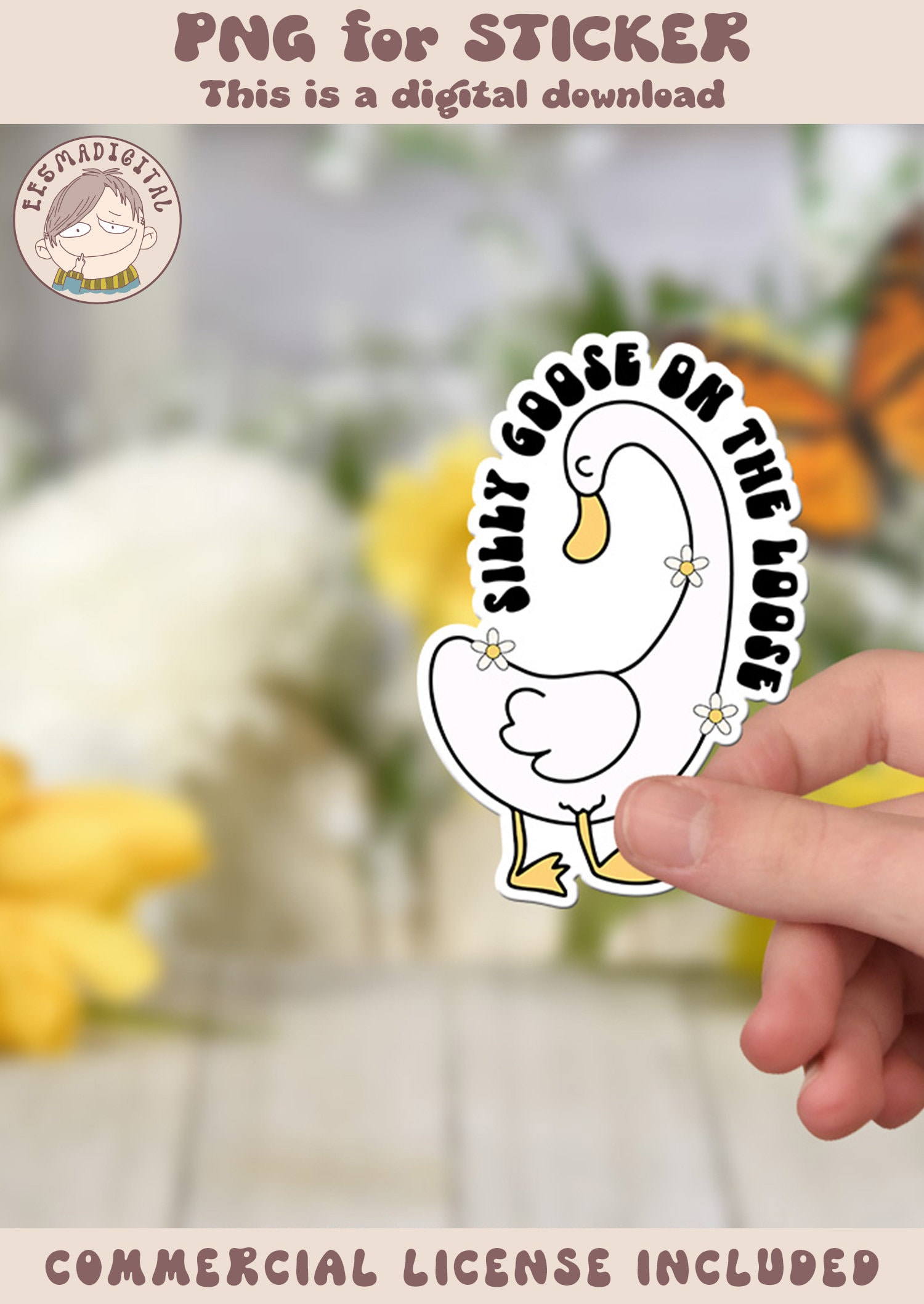 Silly Goose on the Loose Png, Trendy Png, in My Silly Goose Era, Funny ...