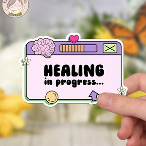 Healing in Progress PNG, Cute & Trendy Mental Health Design for Shirts ...