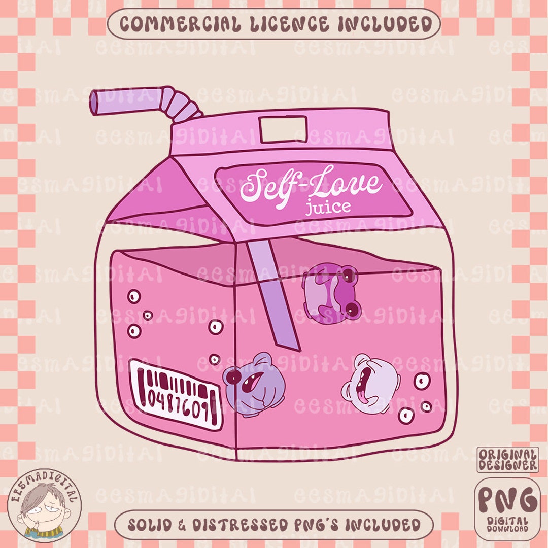 Self-love Juice PNG, Mental Health Png, Self Care Png, Cute Trendy ...