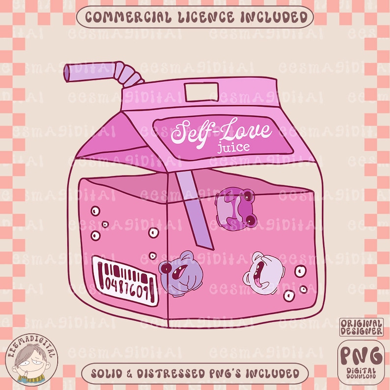 Self-love Juice PNG, Mental Health Png, Self Care Png, Cute Trendy ...