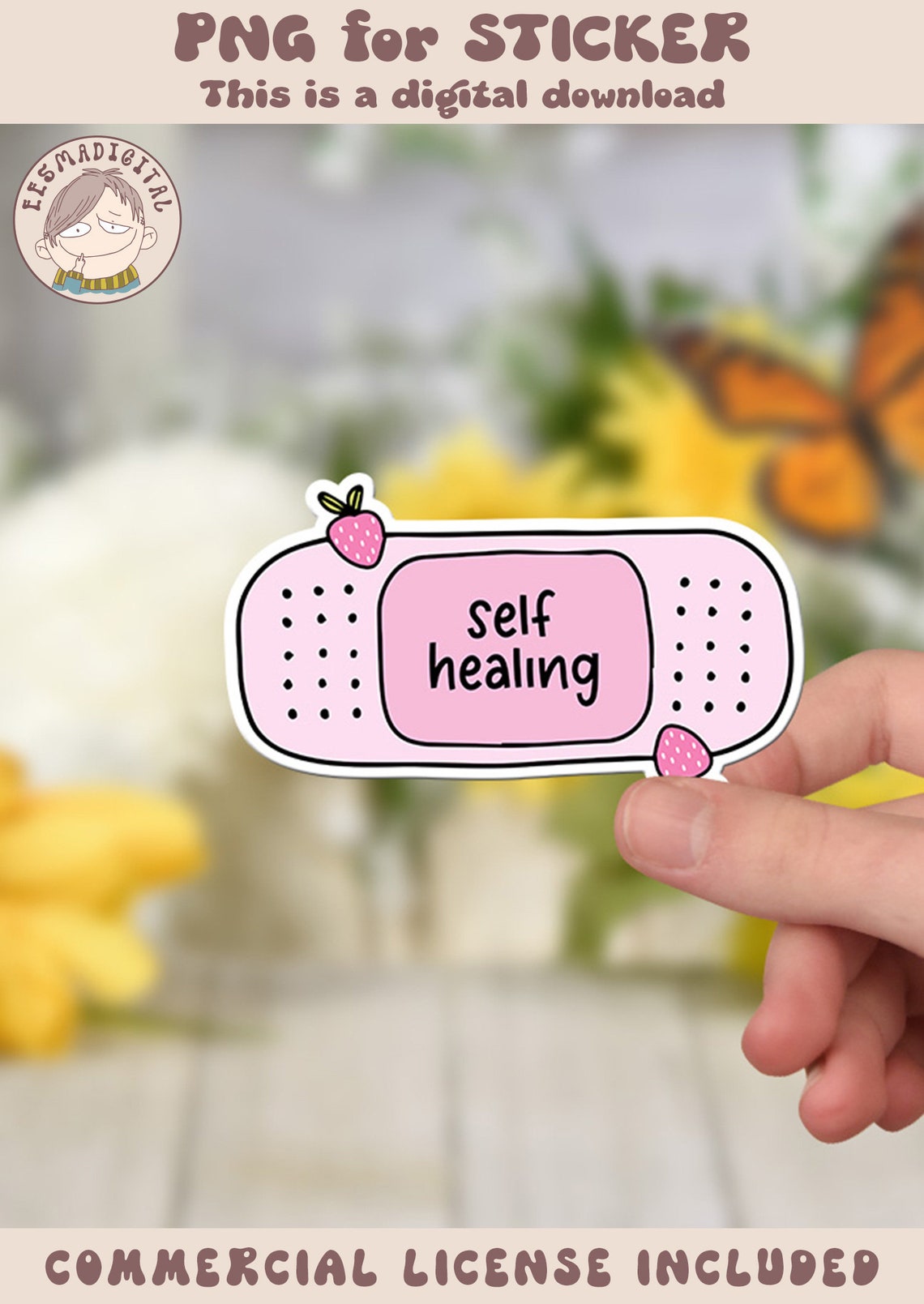 Self Healing PNG, Mental Health Matters, Trendy Band-aid Clipart, Cute ...