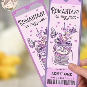 Romantasy is My Jam Bookmark Design, PNG File, Cute Artsy Creative ...
