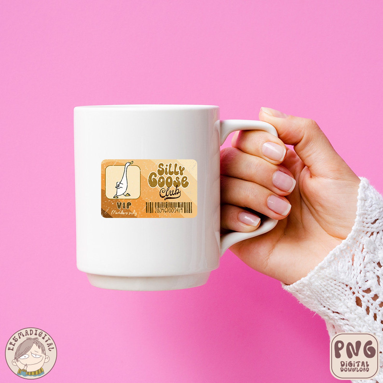Silly Goose Club Card Png, Cute Trendy Artsy Silly Goose Png, Funny ...