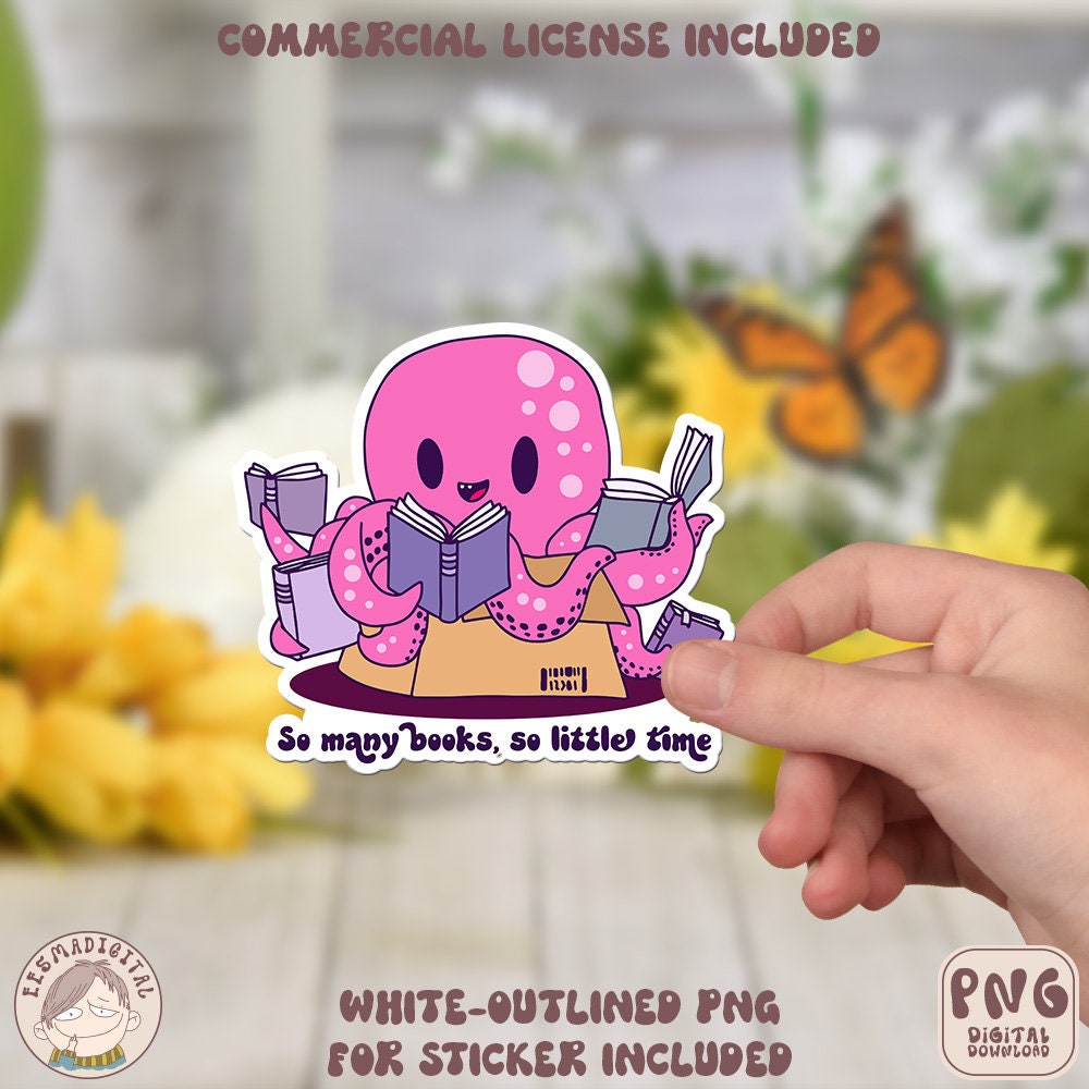 So Many Books so Little Time Png, Cute Fun Trendy Bookish Design for ...