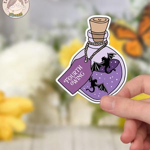 Fourth Wing Potion Bottle PNG, Cute Trendy Aesthetic Fantasy Bookish ...