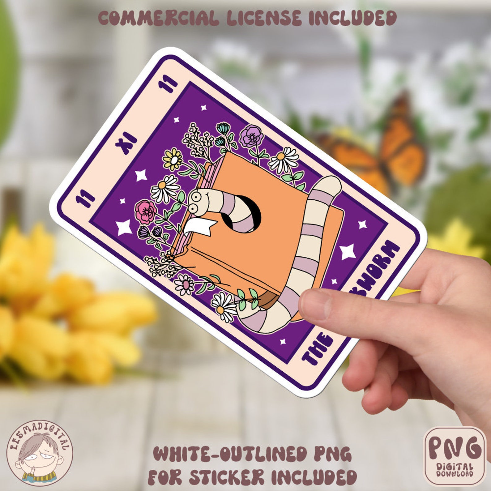 Bookworm Tarot Card Png, Bookworm Png, Book Lover Png, Bookish Png ...