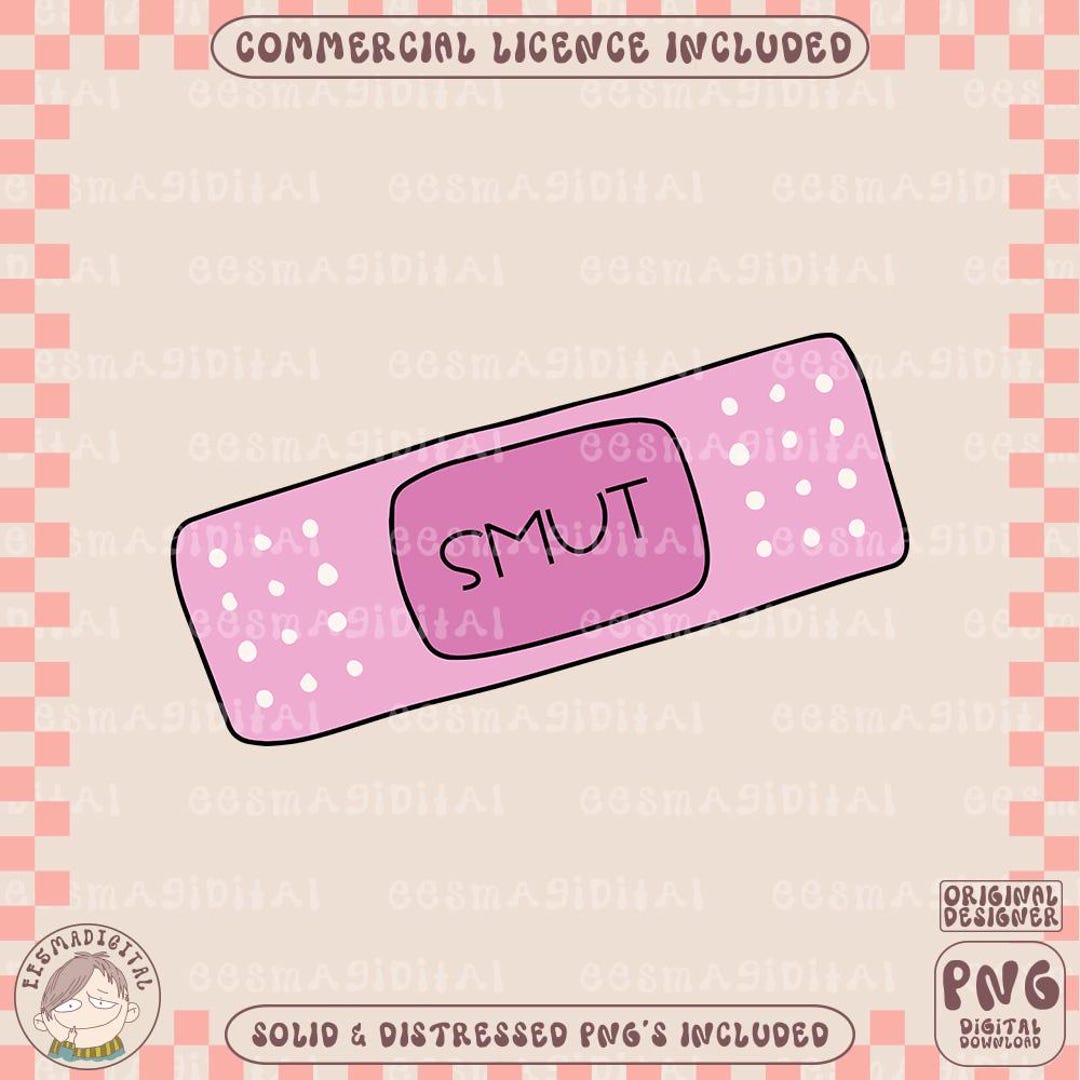 Smut Band Aid Png, Smutty Book PNG, Smutty Book Club, Reading Books ...