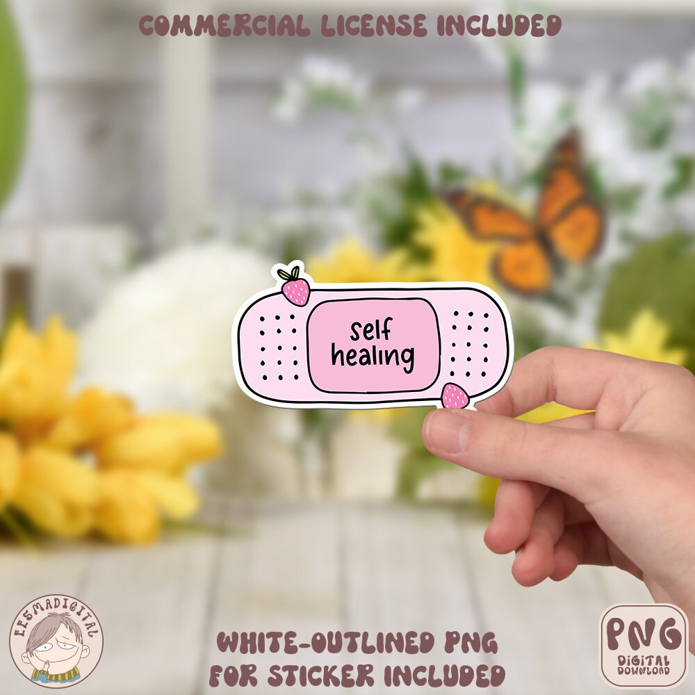 Self Healing PNG, Mental Health Matters, Trendy Band-aid Clipart, Cute ...