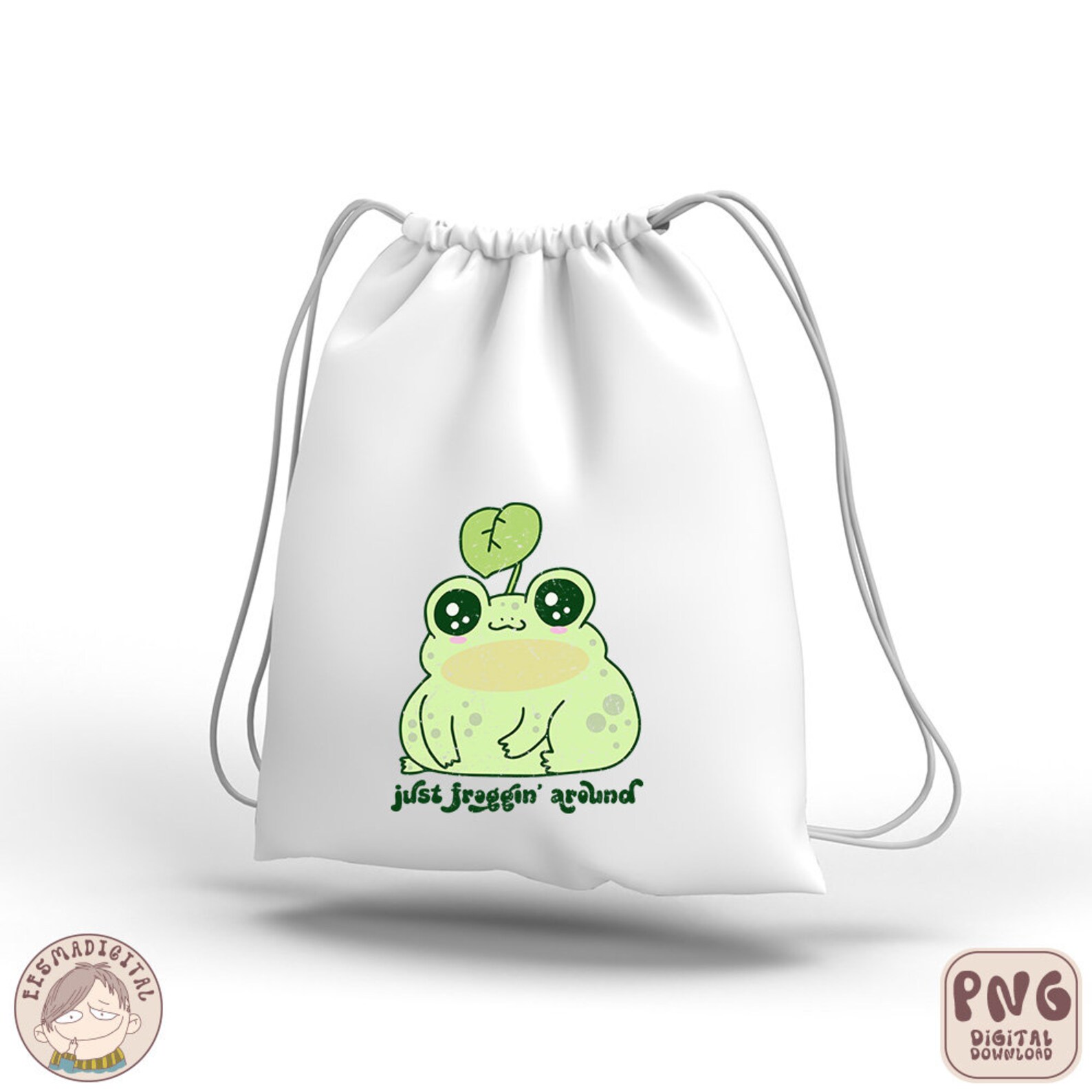 Just Froggin Around Png, Funny Frog Saying Png, Cute Frog Png, Graphic ...