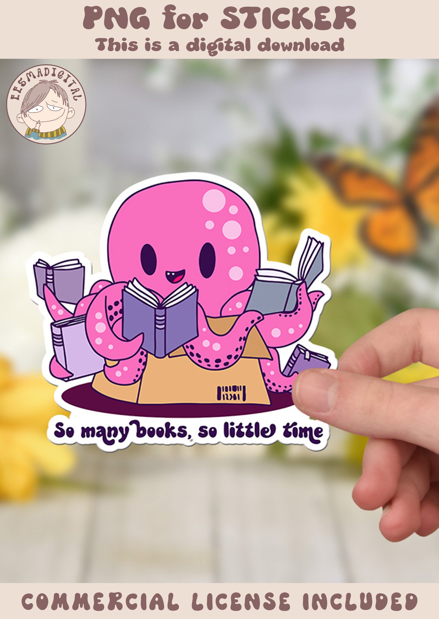 So Many Books so Little Time Png, Cute Fun Trendy Bookish Design for ...