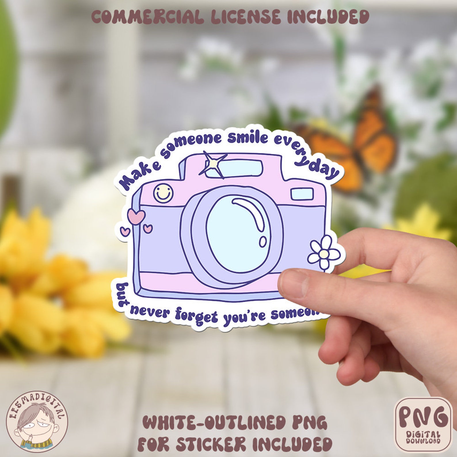 Make Someone Smile Everyday PNG File, Positive Inspirational Svg ...