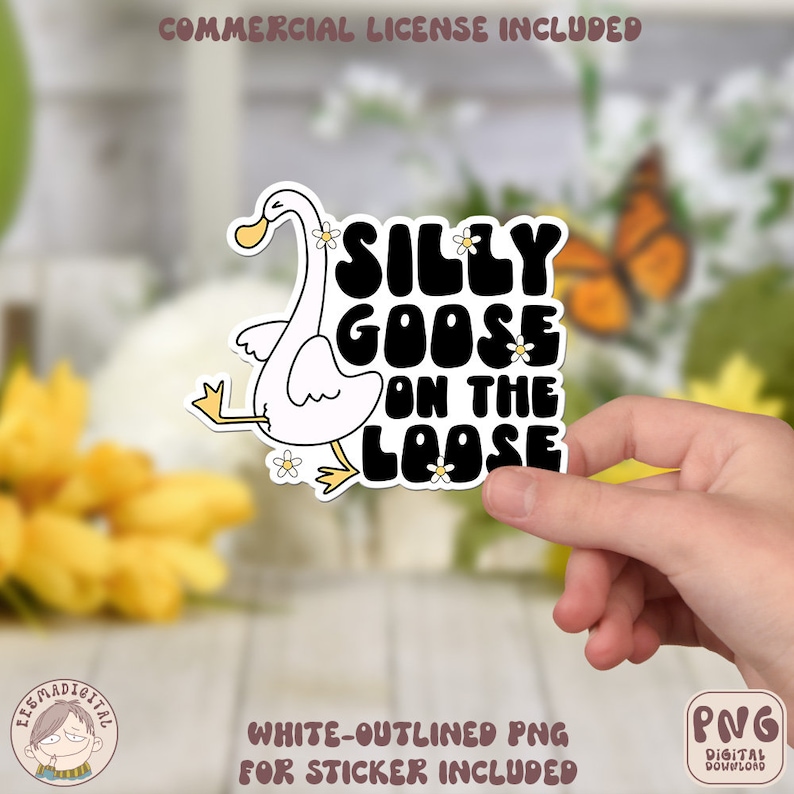 Silly Goose on the Loose Png, Trendy Png, in My Silly Goose Era, Funny ...