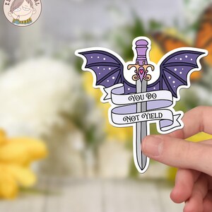 You Do Not Yield PNG, Bookish Png, Acotar Crescent City, Digital ...