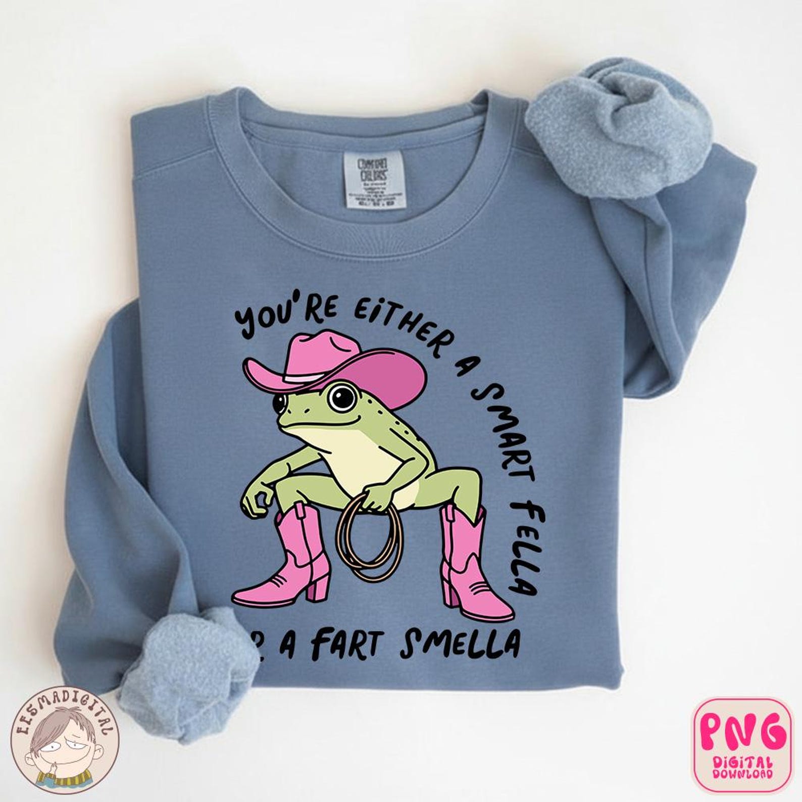 You Are Either A Smart Fella or A Fart Smella PNG, Retro Cartoon ...