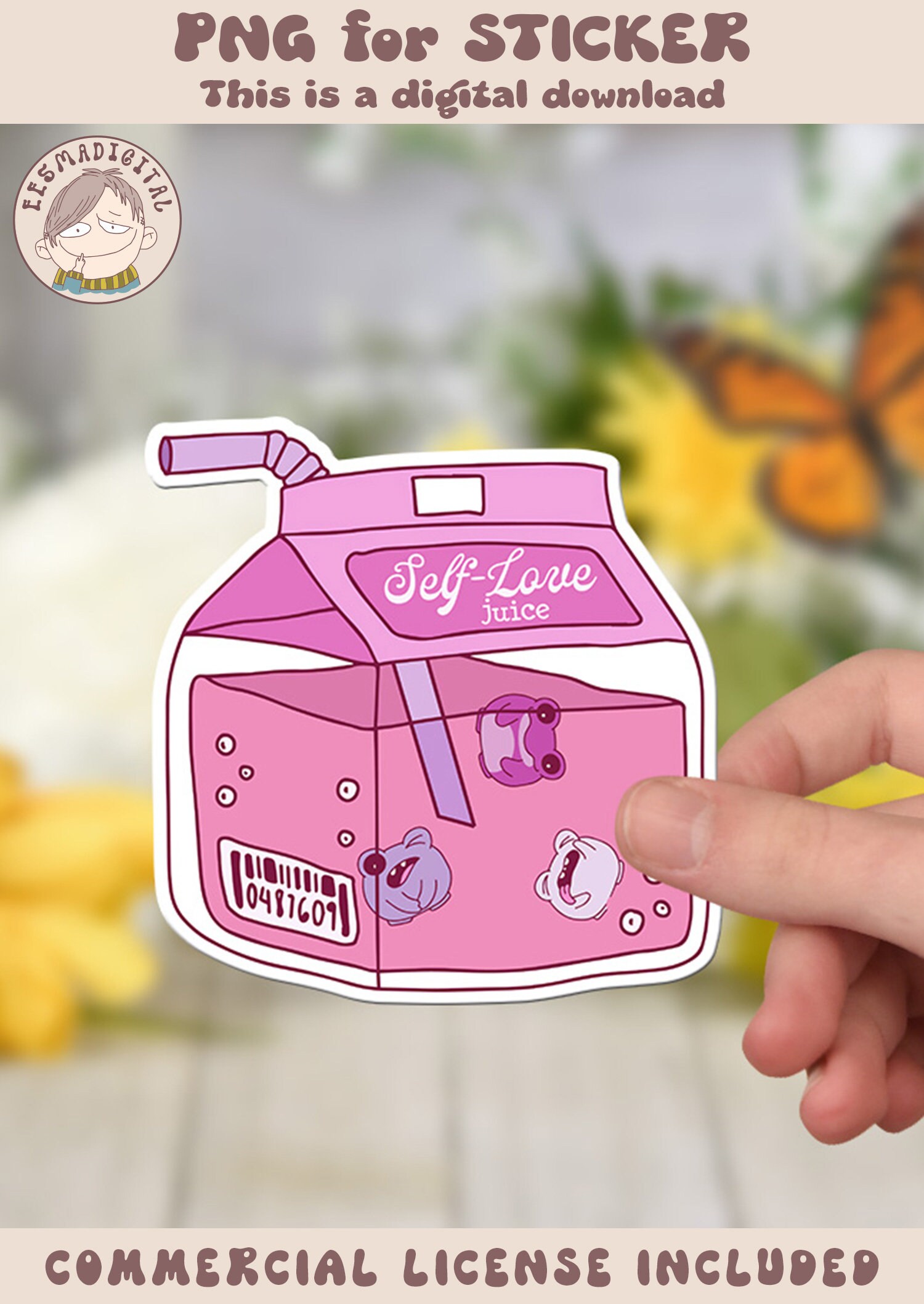 Self-love Juice PNG, Mental Health Png, Self Care Png, Cute Trendy ...