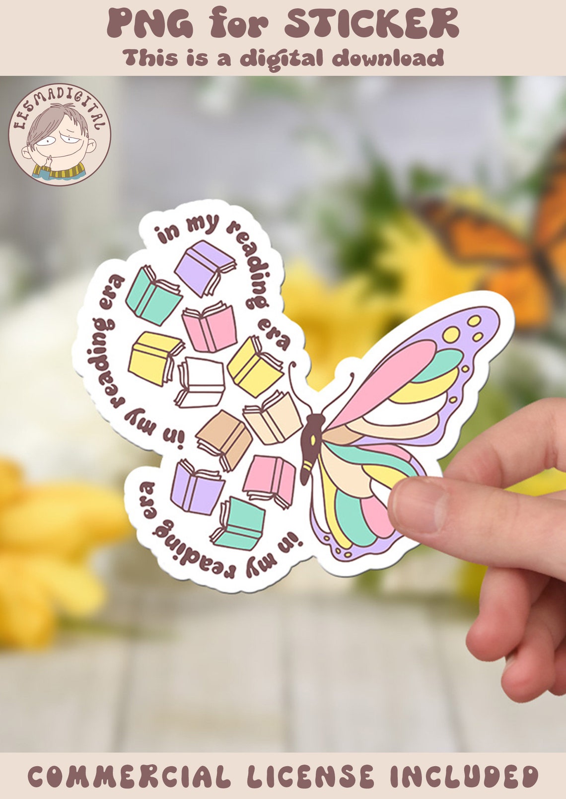 In My Reading Era PNG, Bookish Png, Booklover Png, Fantasy Reader Merch ...