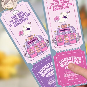 Bookstore Wanderer Bookmark Design, the Way to My Heart is Through the ...