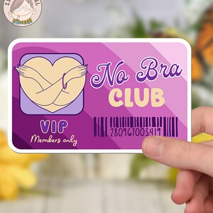 No Bra Club Member PNG, Cute Trendy Artsy Feminism Popular Png Design ...