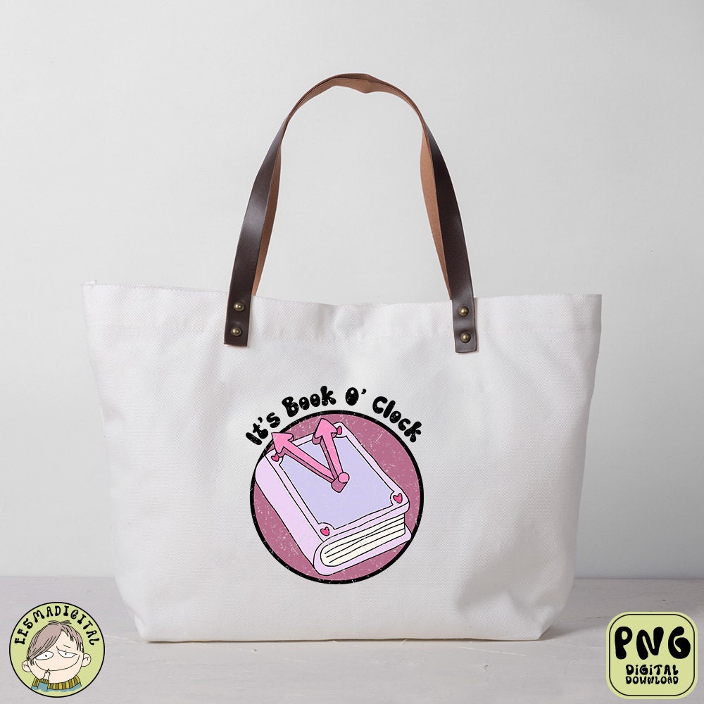 It's Book O Clock Png Png for Sticker Book Nerd Png - Etsy
