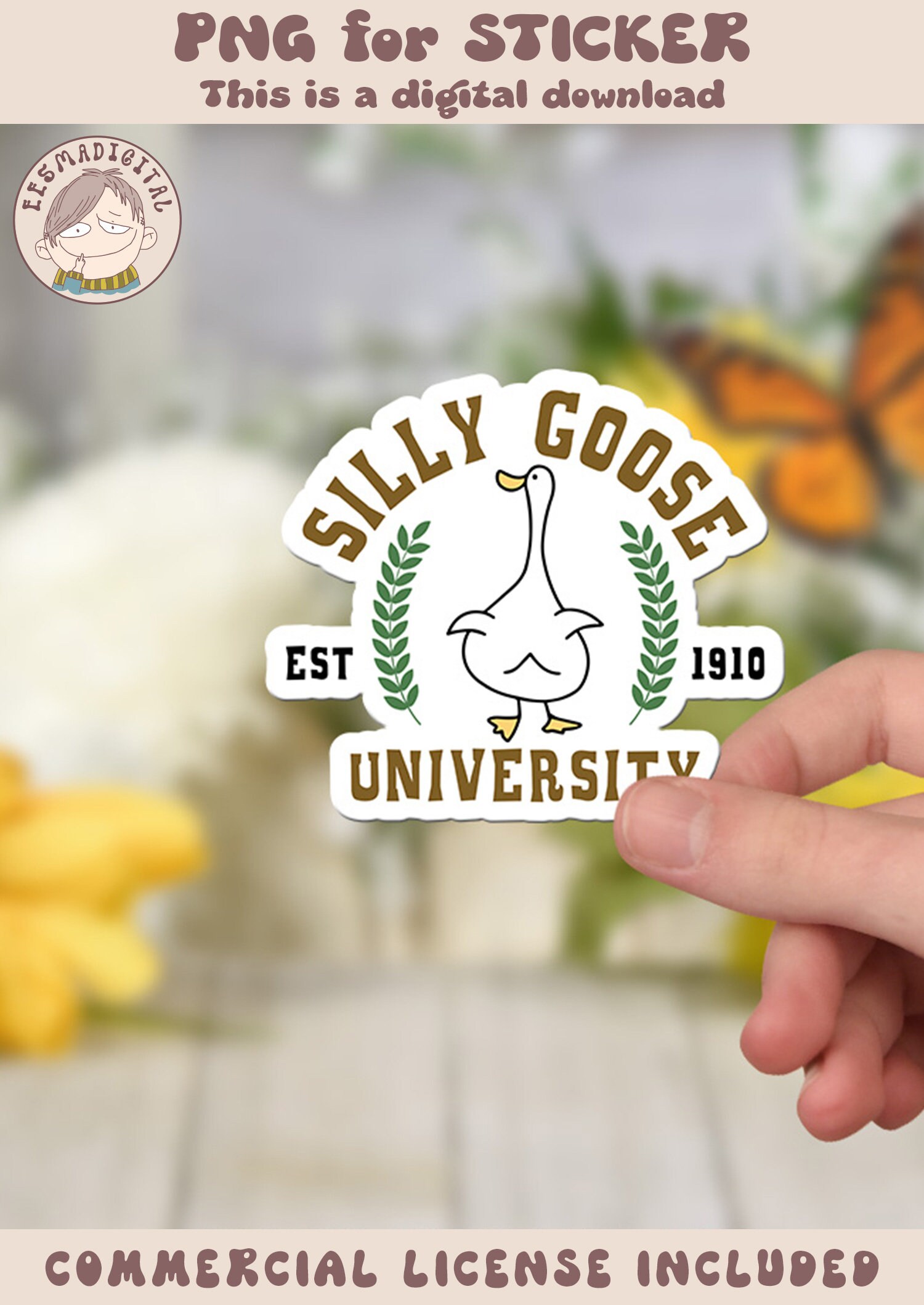 Silly Goose University Est 1910 Png, on the Loose, Trendy in My Silly ...