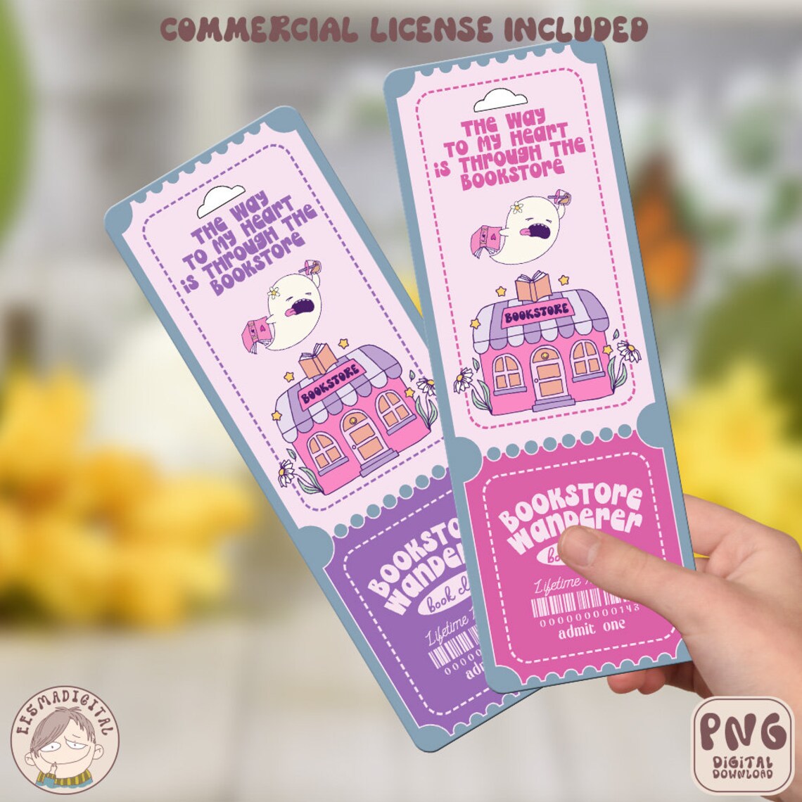 Bookstore Wanderer Bookmark Design, the Way to My Heart is Through the ...