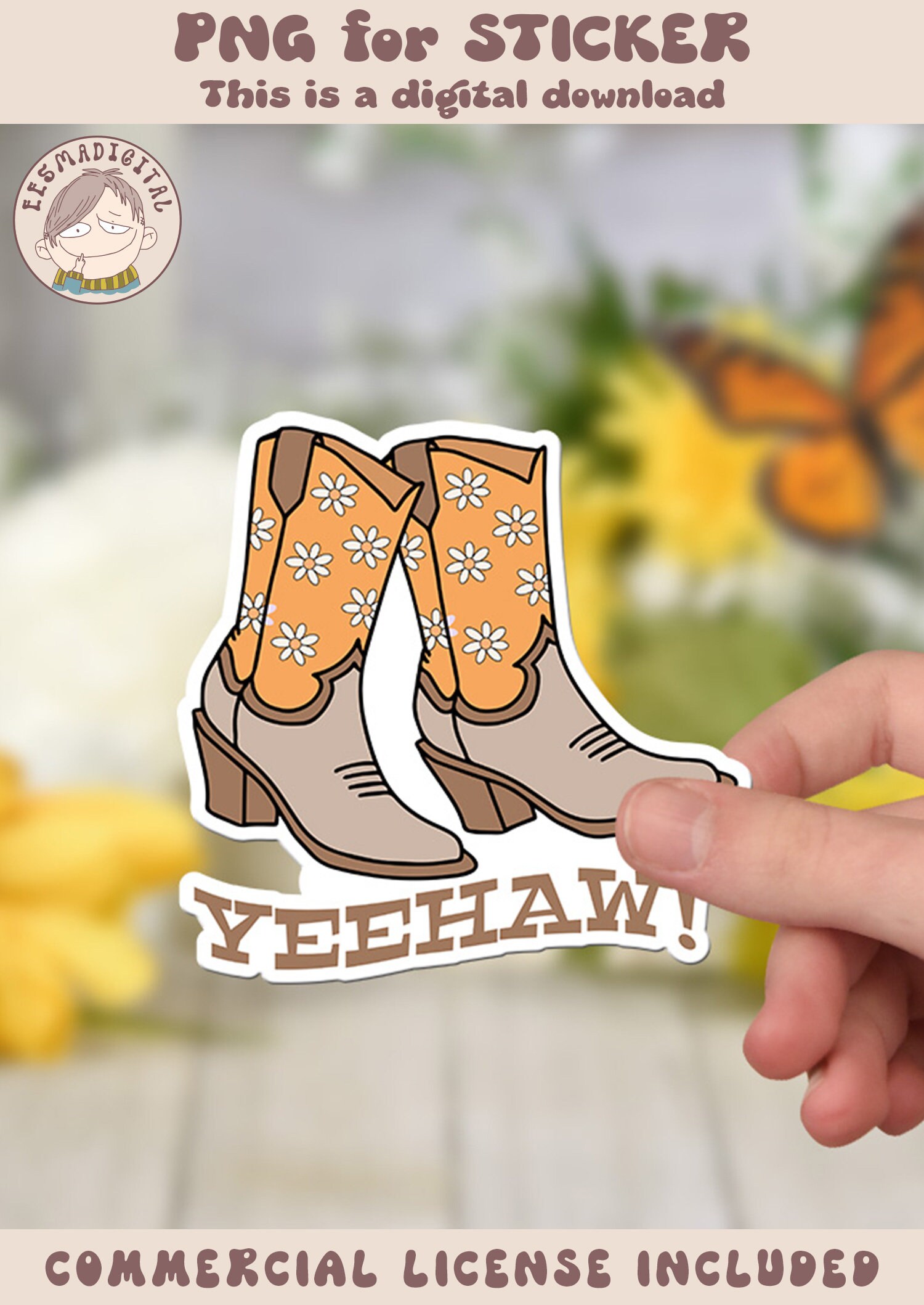 Yeehaw PNG, Cute Cowboy Boots, Yeehaw Cowgirl Boots, Cute Trendy ...