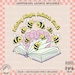 Buzzing Minds Bookish Finds PNG File, Cute Fun Trendy Bee Bookish ...
