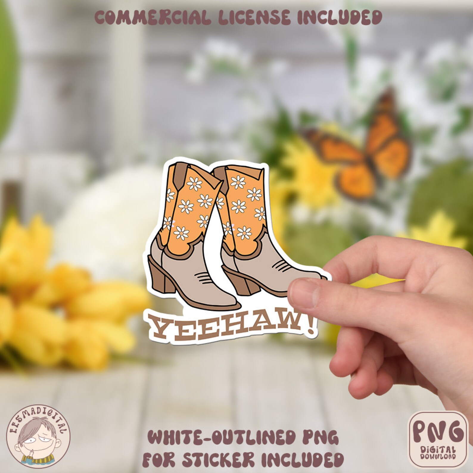 Yeehaw PNG, Cute Cowboy Boots, Yeehaw Cowgirl Boots, Cute Trendy ...