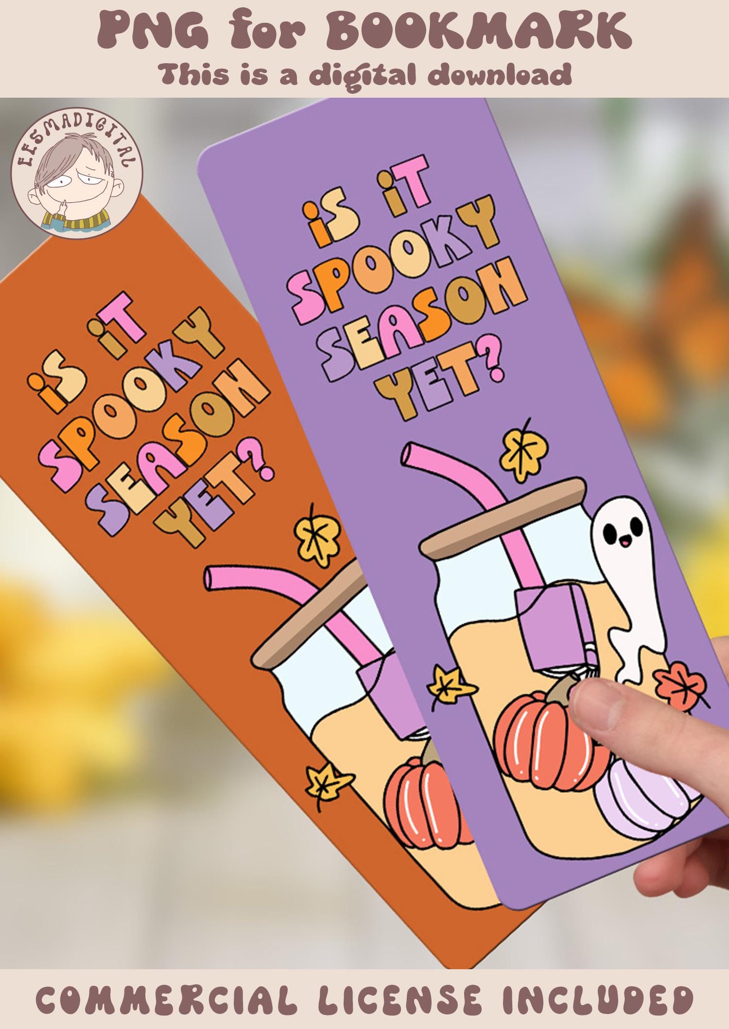 Is It Spooky Season yet Bookmark Design, Halloween Bookish PNG File ...