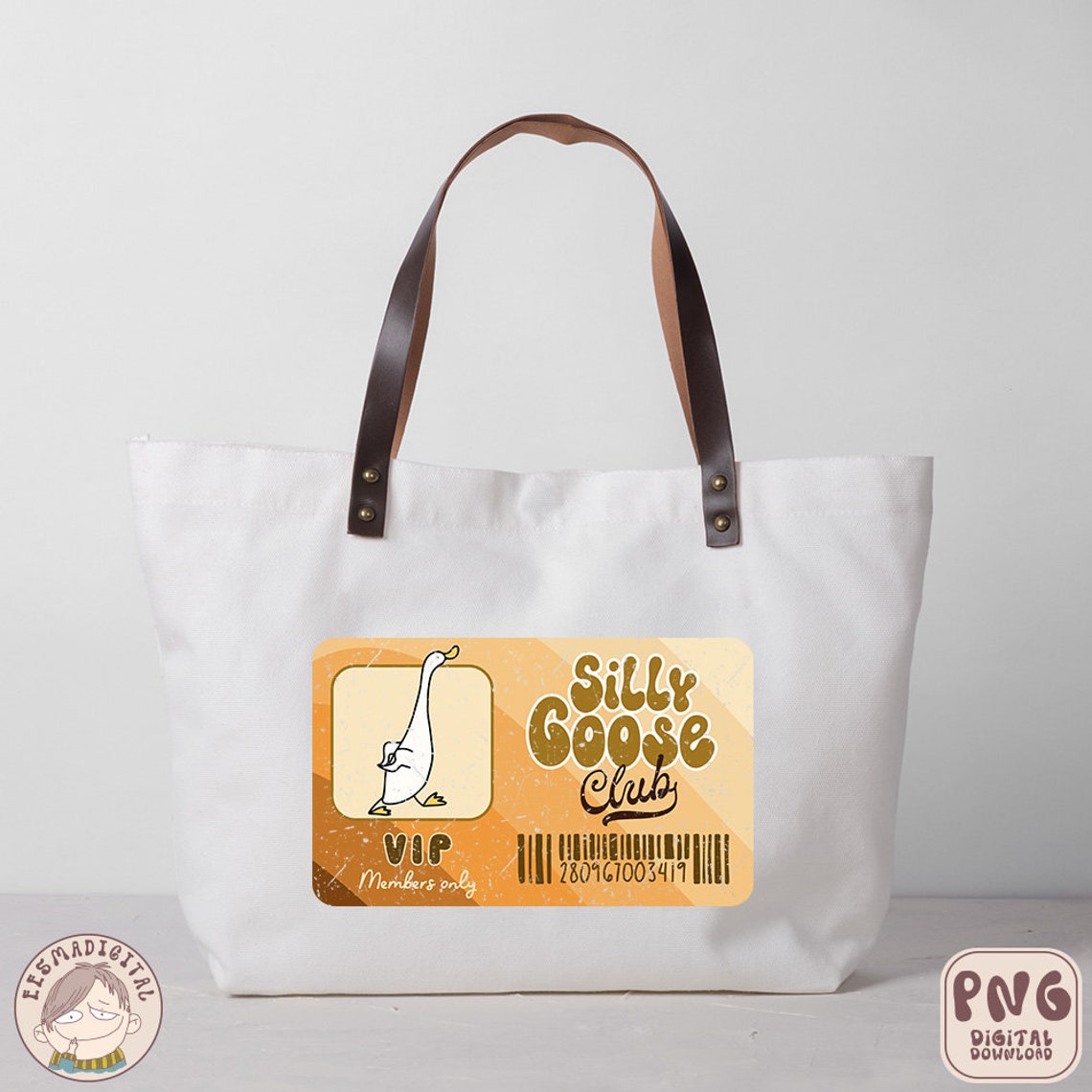 Silly Goose Club Card Png, Cute Trendy Artsy Silly Goose Png, Funny ...