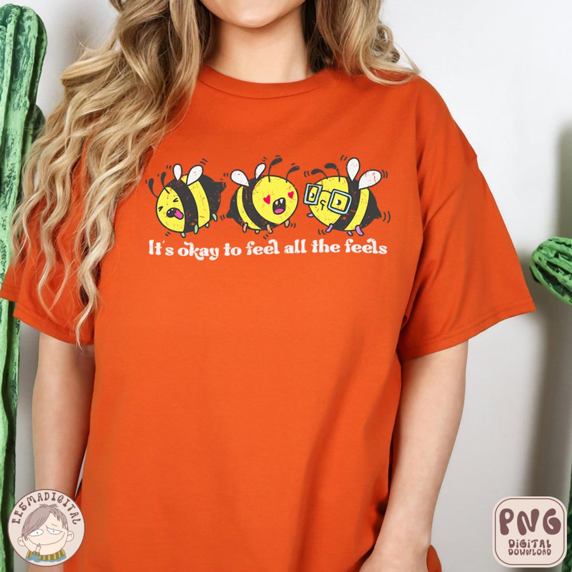 Its Okay to Feel All the Feels PNG, Bee Png, Love Yourself Png, Its ...