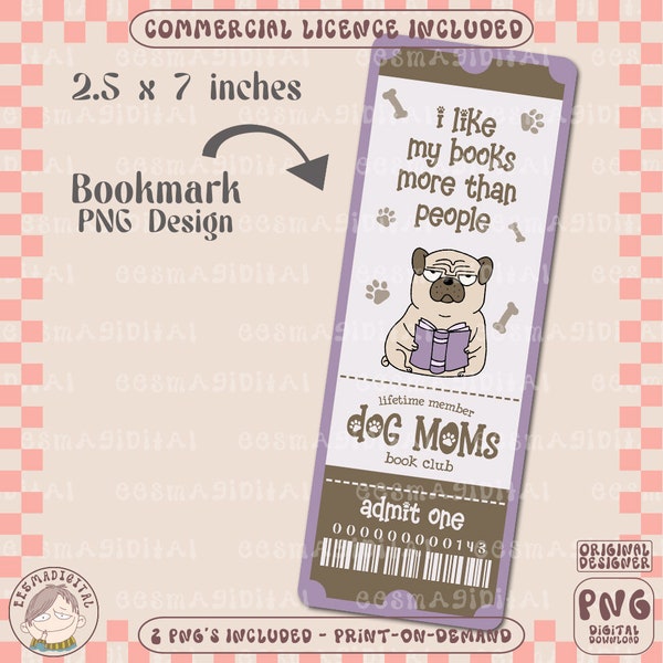 Dog Book Mark Png - Etsy