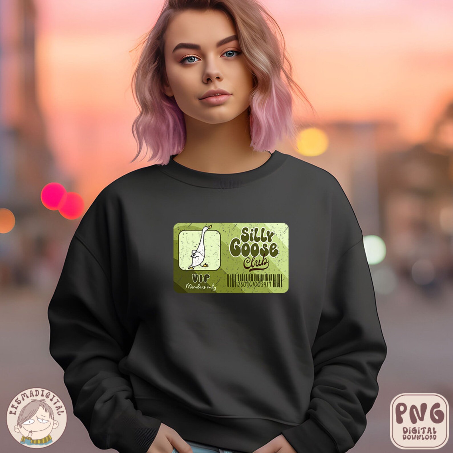 Silly Goose Club Card Png, Cute Trendy Artsy Silly Goose Png, Funny ...