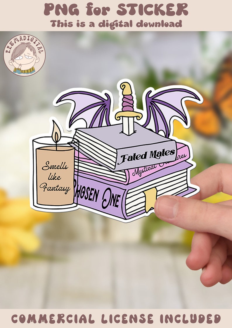 Smell Like Fantasy PNG File, Cute Trendy Bookish Artsy Design for ...