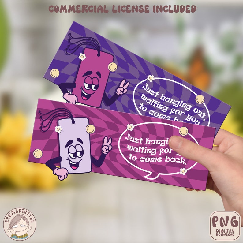 Funny Bookmark Quote Design, PNG File, Cute Checkered Creative Bookish ...