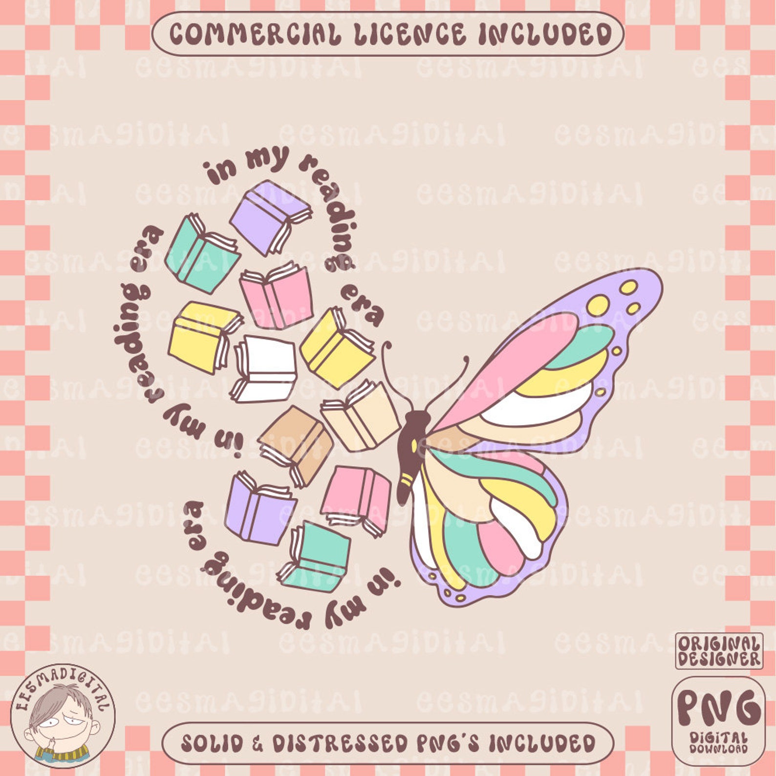 In My Reading Era PNG, Bookish Png, Booklover Png, Fantasy Reader Merch ...