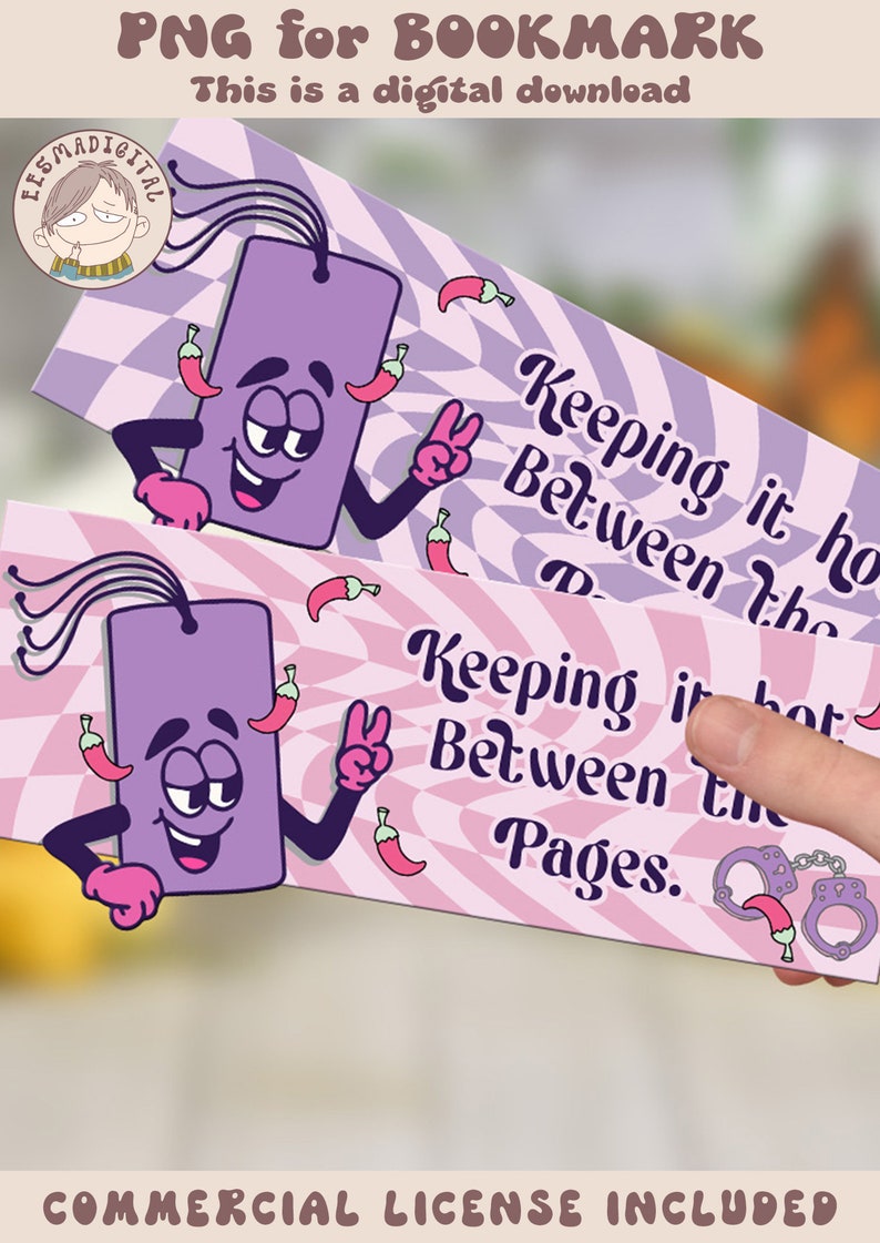 Funny Bookmark Quote Design, PNG File, Cute Checkered Creative Bookish ...