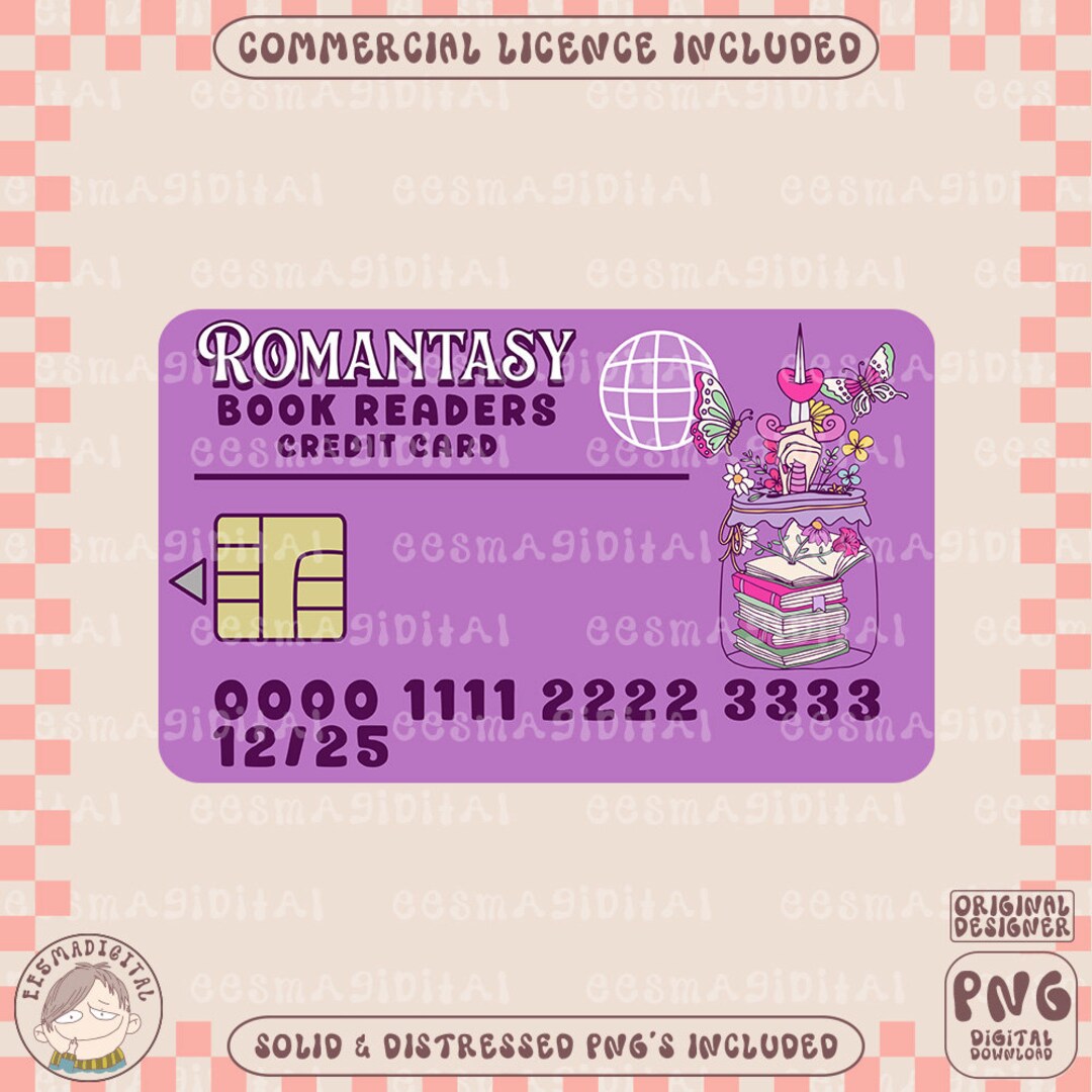 Romantasy Book Reader Png, Bookish Card Png, Romantasy Book Club PNG ...
