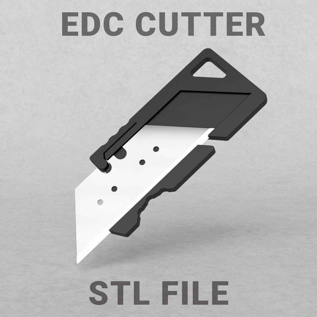 EDC Pocket Knife for Your Keychain | STL File for 3D Printing ...