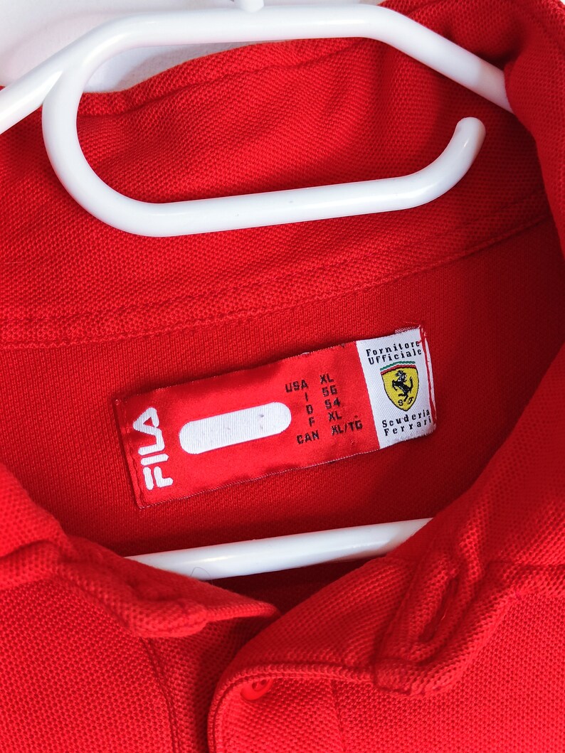 Vintage Fila Scuderia Ferrari F1 Racing Team Vodafone Shell Bridgestone ...