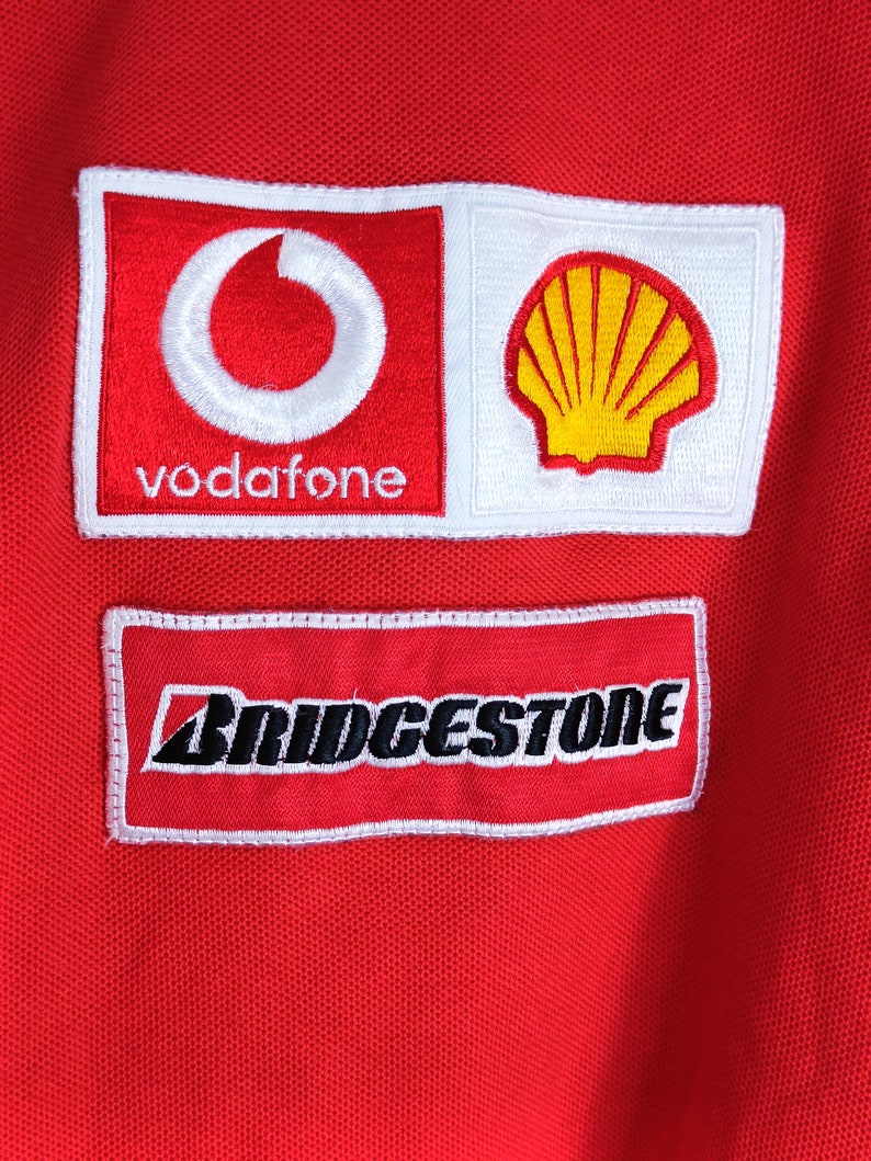 Vintage Fila Scuderia Ferrari F1 Racing Team Vodafone Shell Bridgestone ...