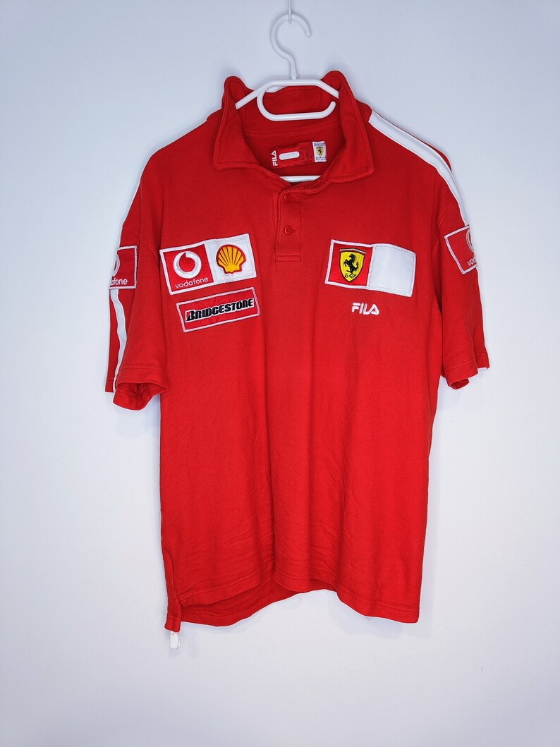 Vintage Fila Scuderia Ferrari F1 Racing Team Vodafone Shell Bridgestone ...
