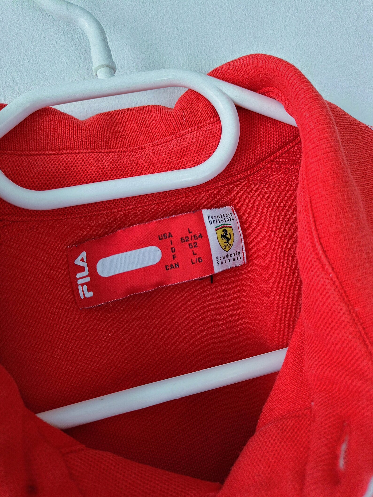 Vintage Fila Scuderia Ferrari F1 Racing Team Vodafone Shell Polo Taille ...