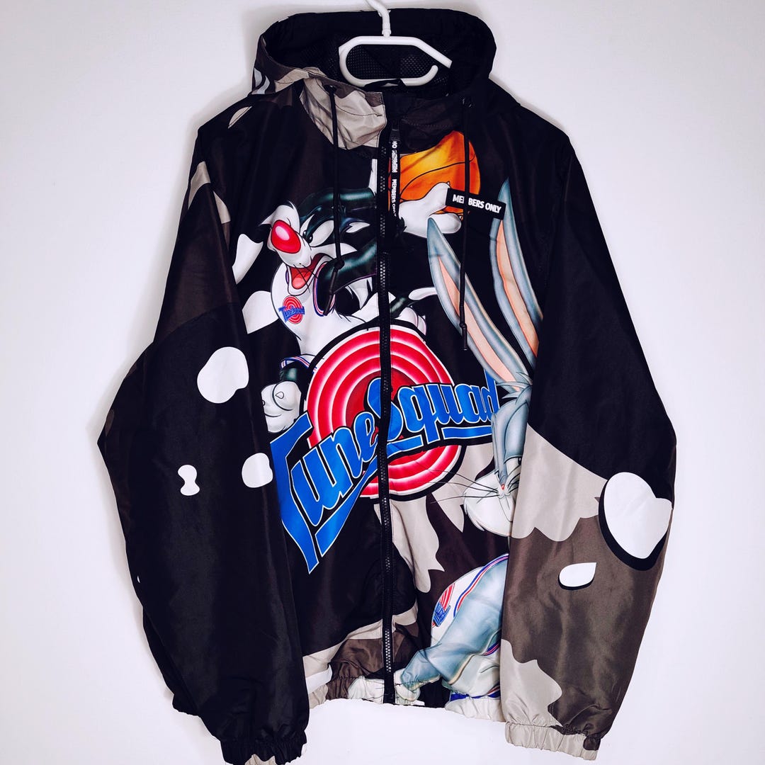 Members Only X Space Jam Tune Squad Light Windbreaker Track Jacket Size ...