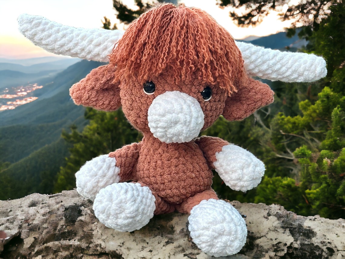 Hamish the Scottish Highland Cow Plush Stuffed Animal for Outlander and ...