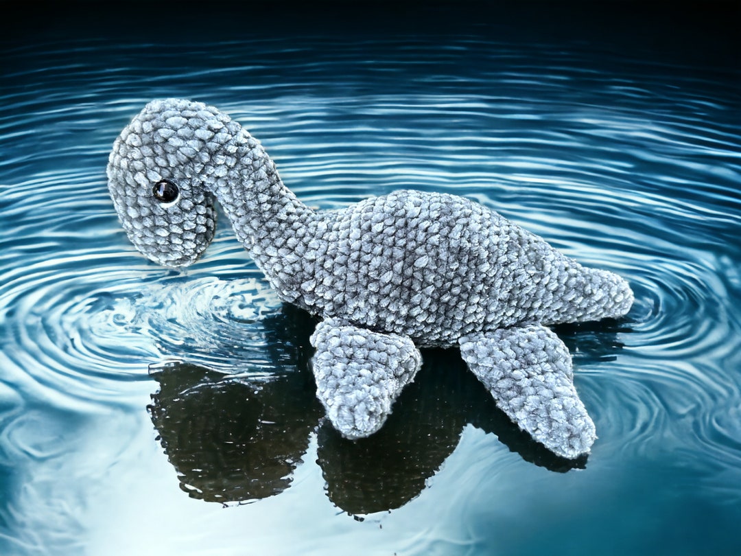 Nessie the Loch Ness Monster Crocheted Plush Stuffed Animal by ...