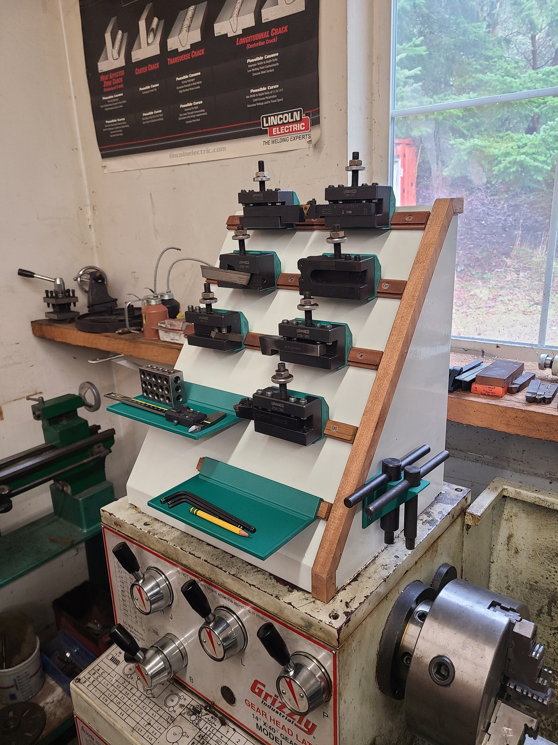 Custom Chuck Key Holder for Metal Lathe Gearbox Organizer Hold One or ...