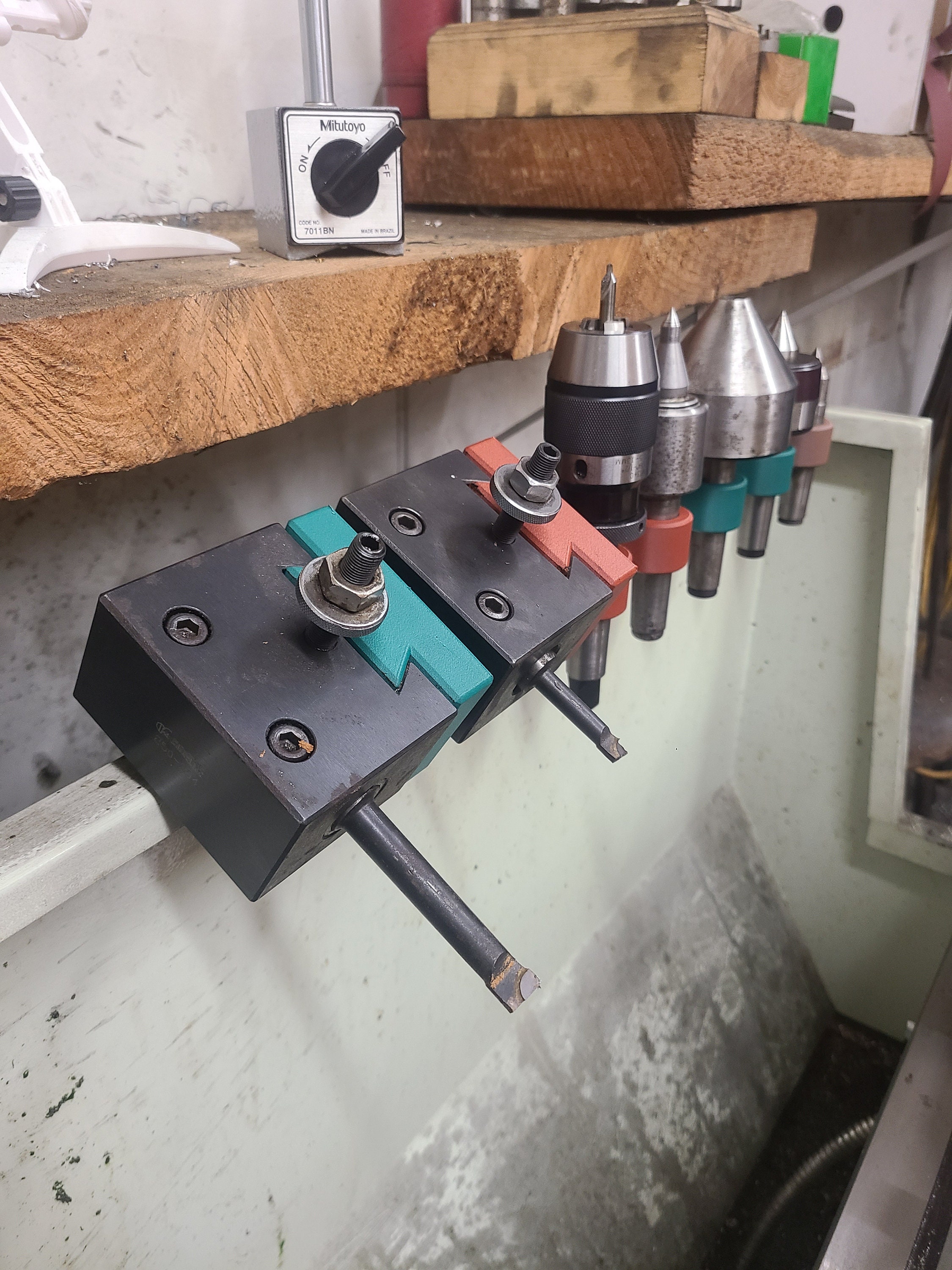 Custom Pair of Mounts for Metal Lathe Quick Change Tool Holders ...